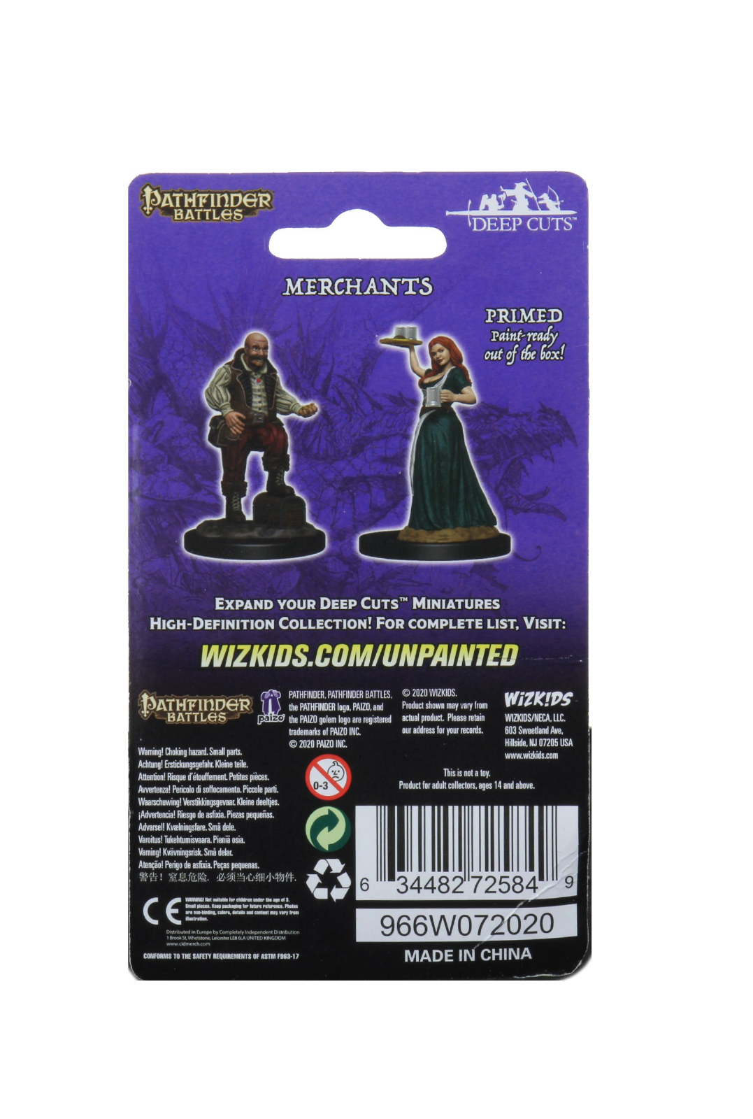 Pathfinder Battles Deep Cuts Unpainted Miniatures: Serving Girl ...