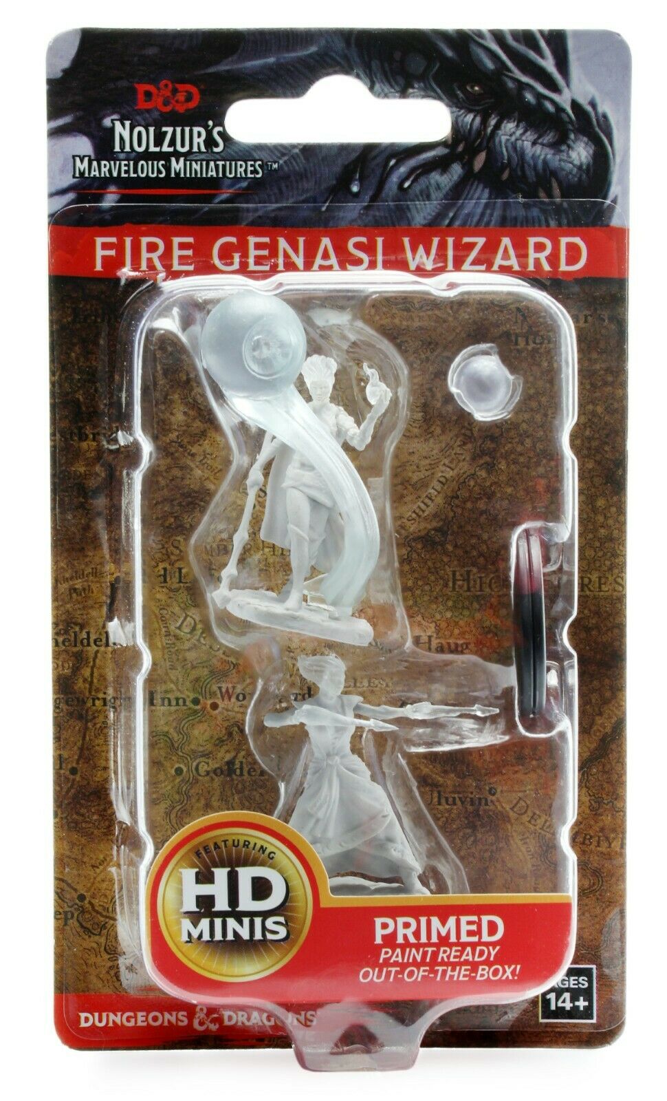 D&D Nolzur's Marvelous Miniatures: Fire Genasi Female Wizard | eBay