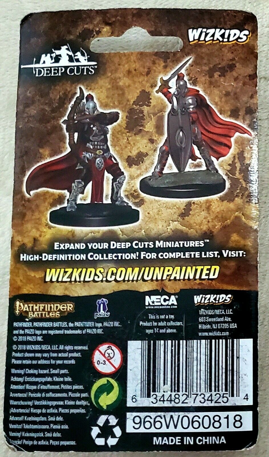 Pathfinder Battles Deep Cuts Unpainted Miniatures: Female Knights/Gray ...